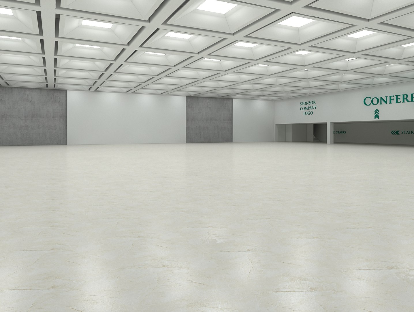 3D Virtual Exhibition Hall - TurboSquid 1611127