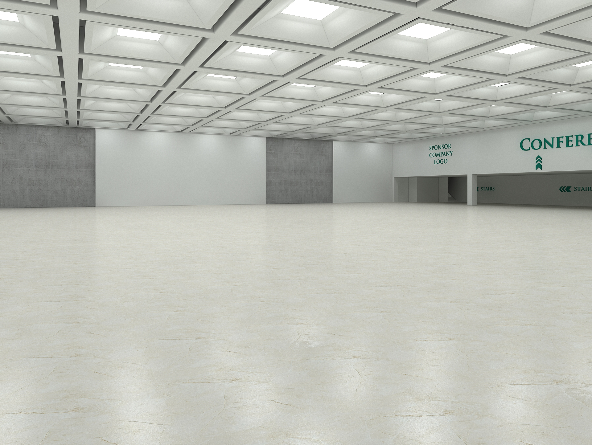 3D virtual exhibition hall - TurboSquid 1611127