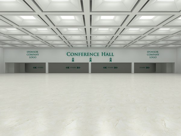3D virtual exhibition hall - TurboSquid 1611127