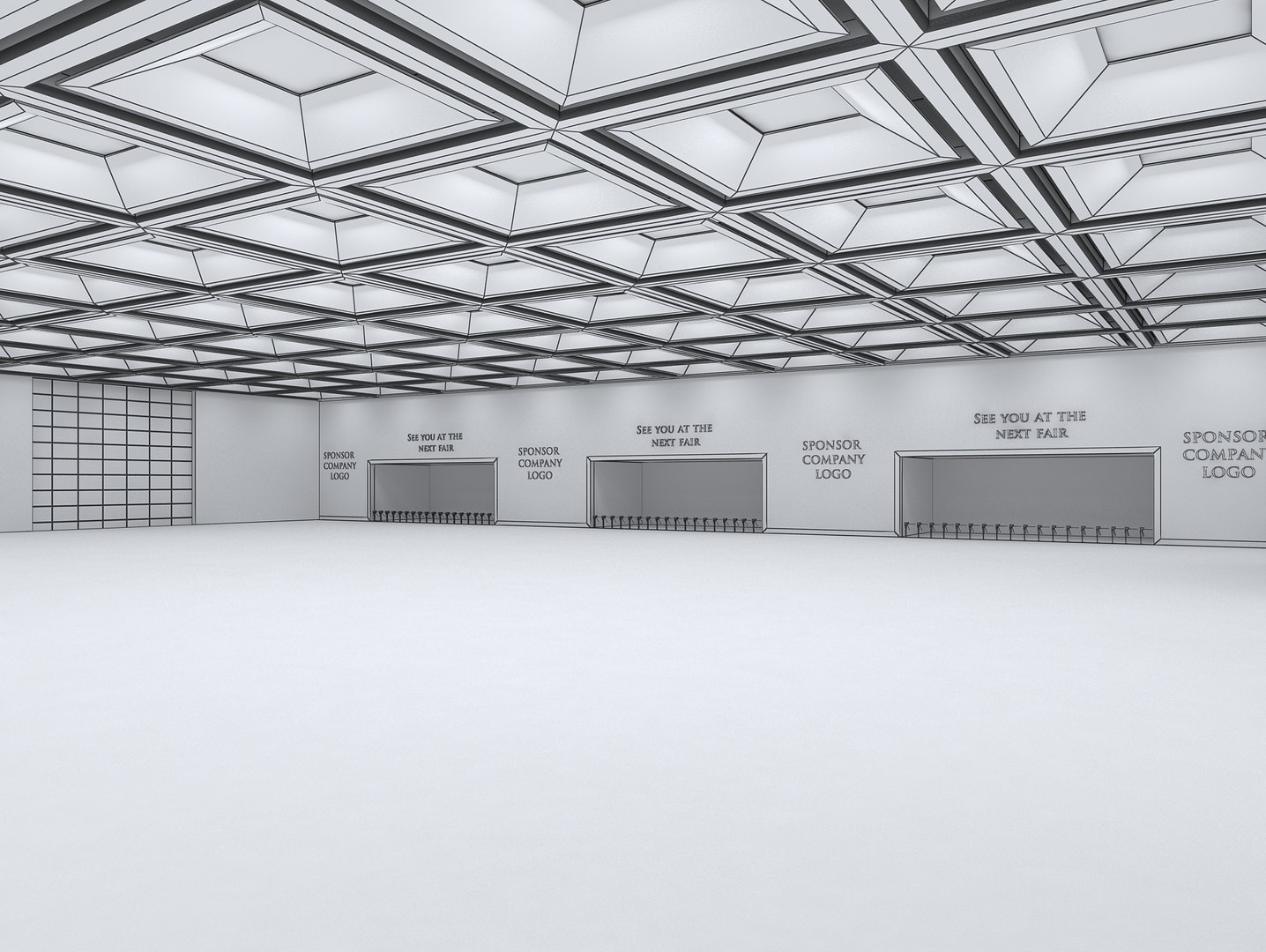 3D Virtual Exhibition Hall - TurboSquid 1611127