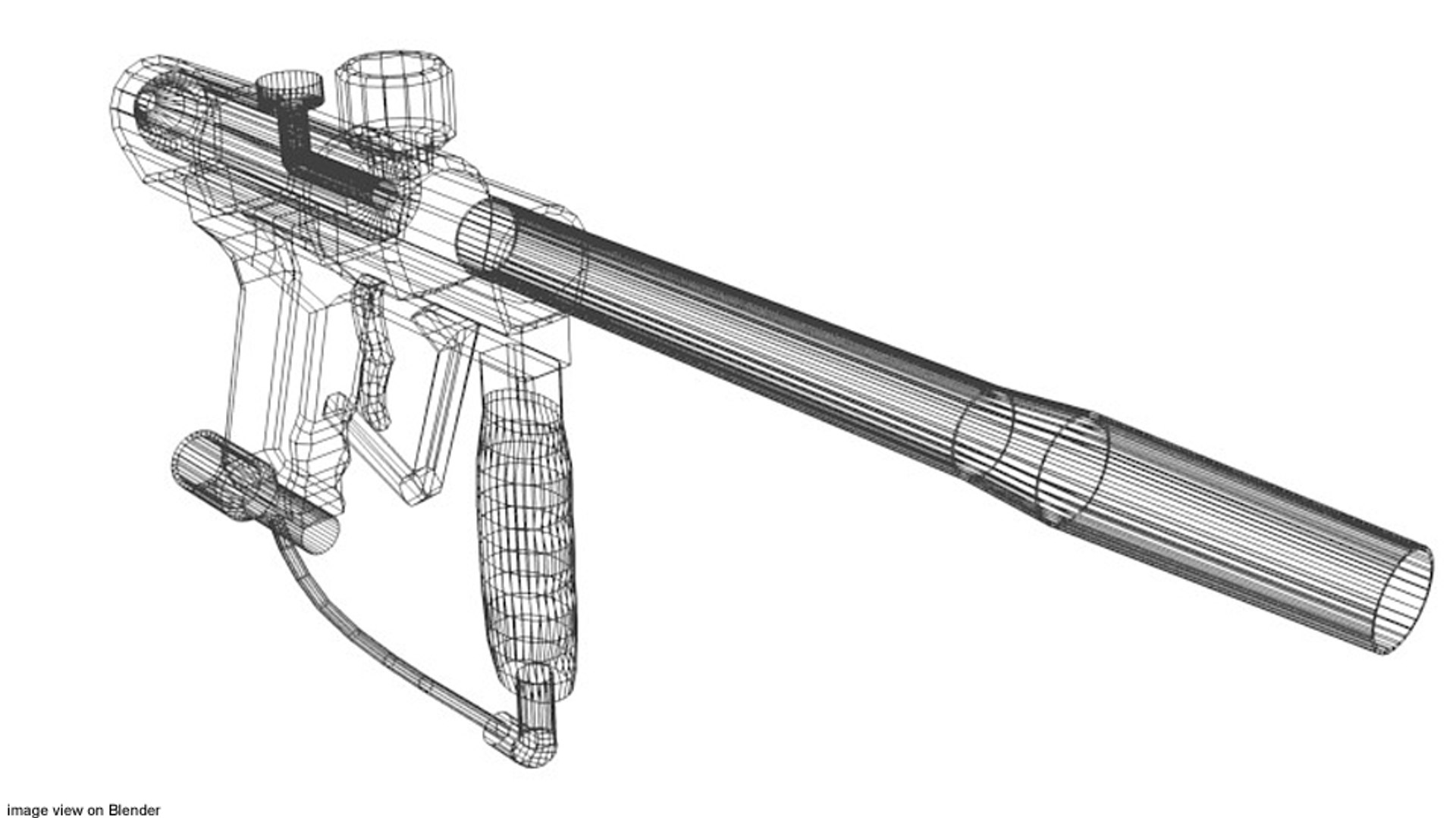 3d Model Marker Paint Paintball