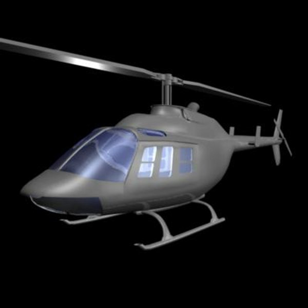 helicopter 3d model