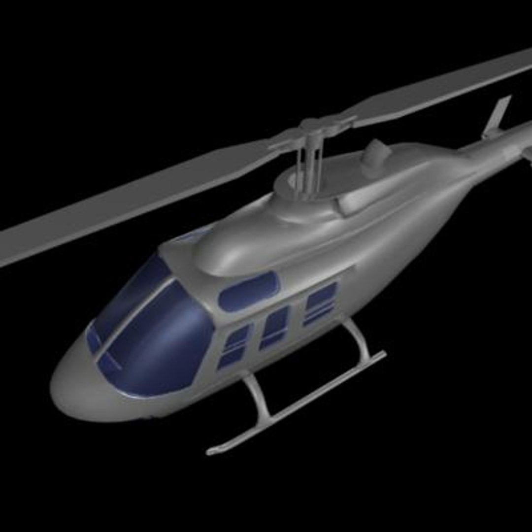helicopter 3d model