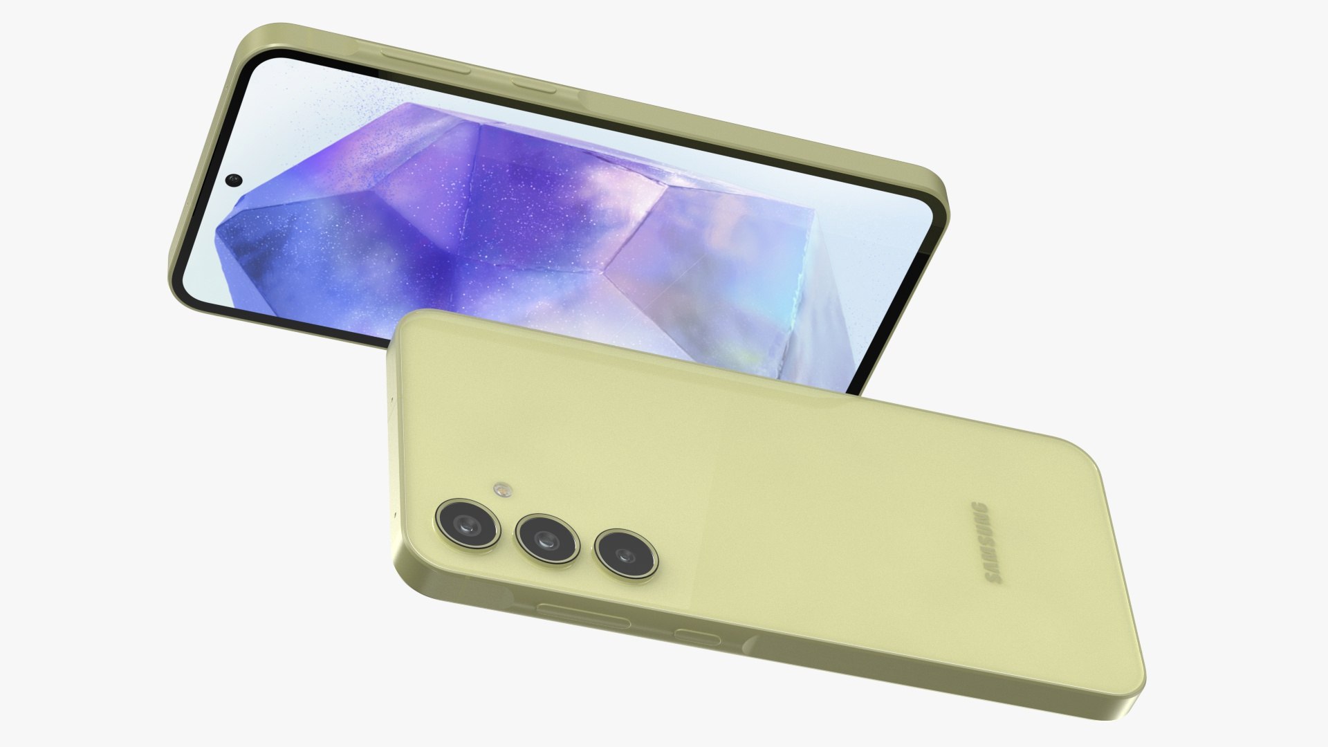 3D Samsung Galaxy A55 Lime Model - TurboSquid 2189053