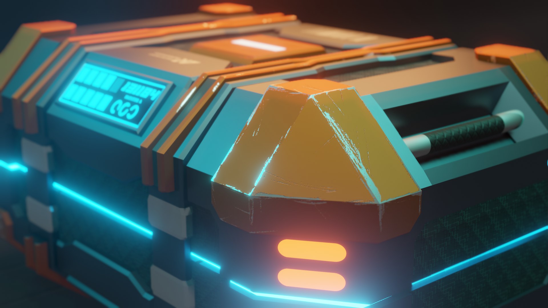 Sci Fi Crate 3D Model - TurboSquid 1792956