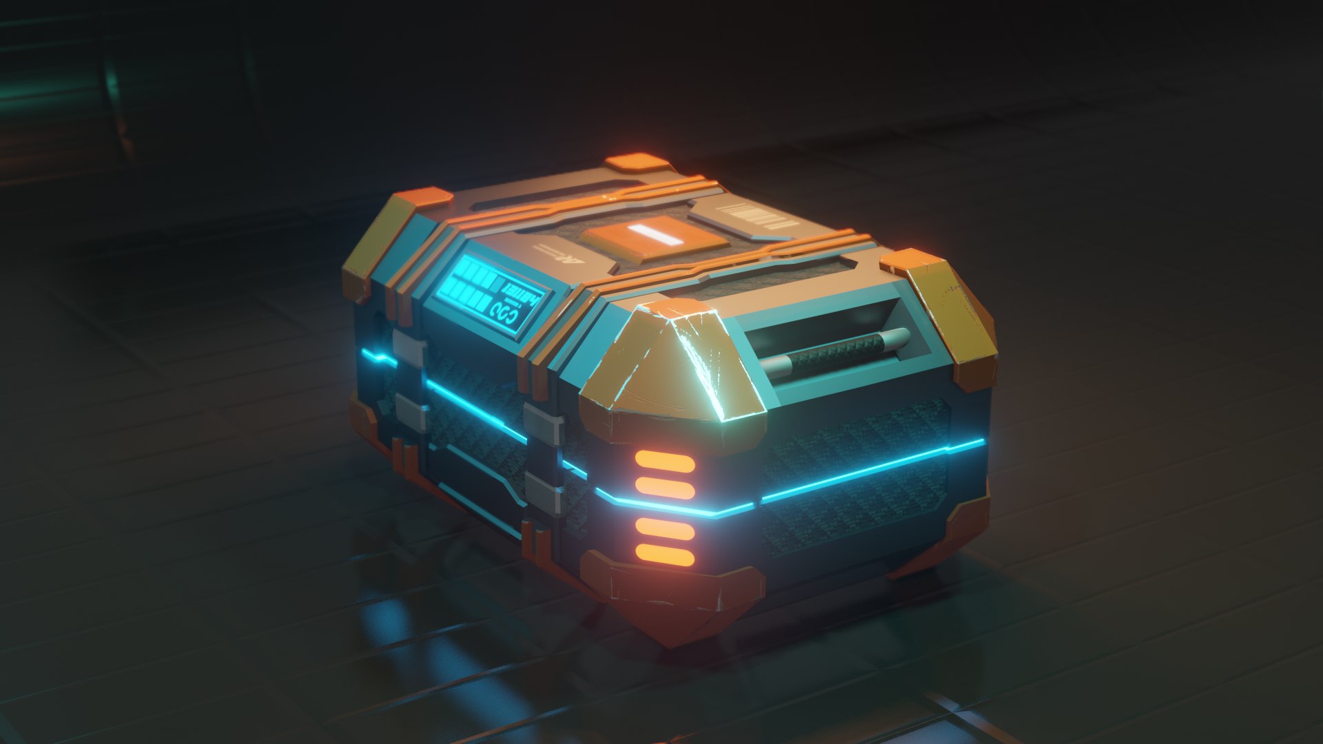 Sci Fi Crate 3D Model - TurboSquid 1792956