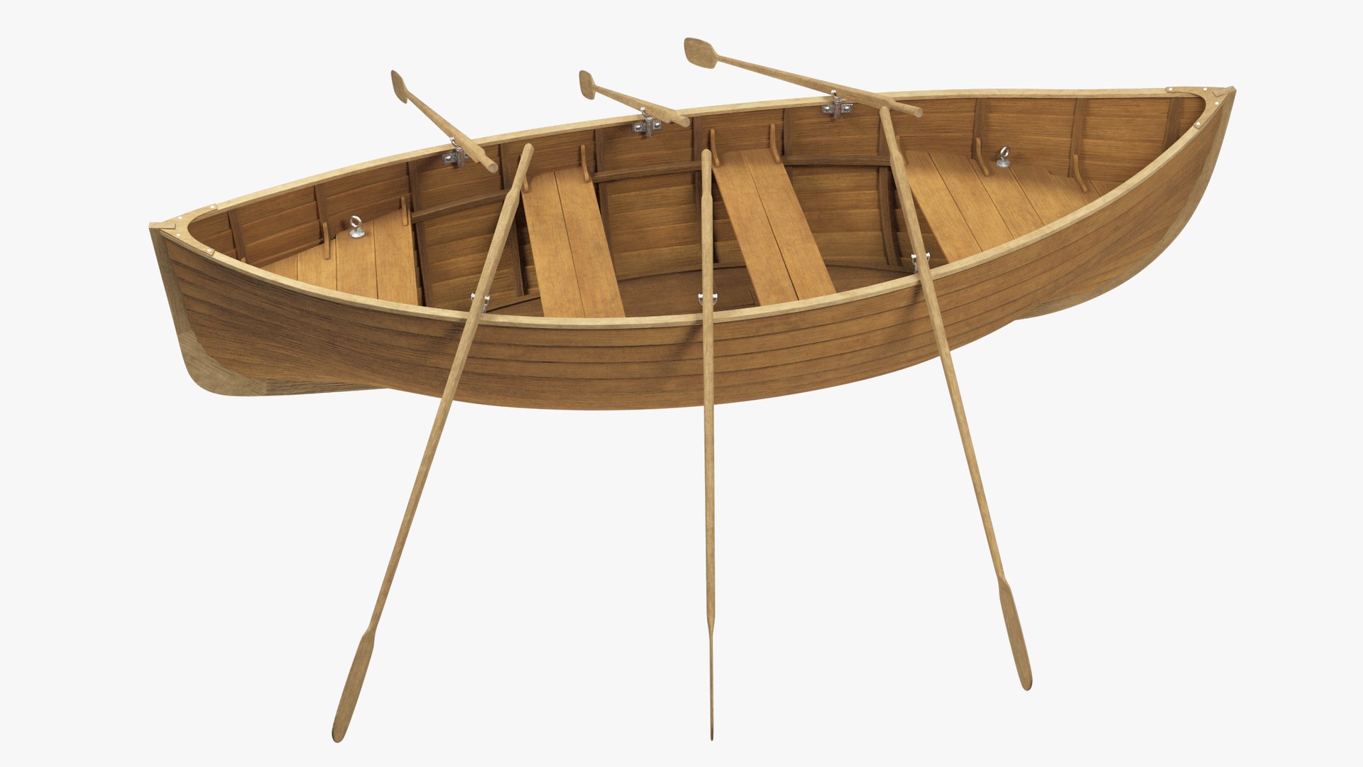 Wooden Rowboat V1 3D - TurboSquid 2212128
