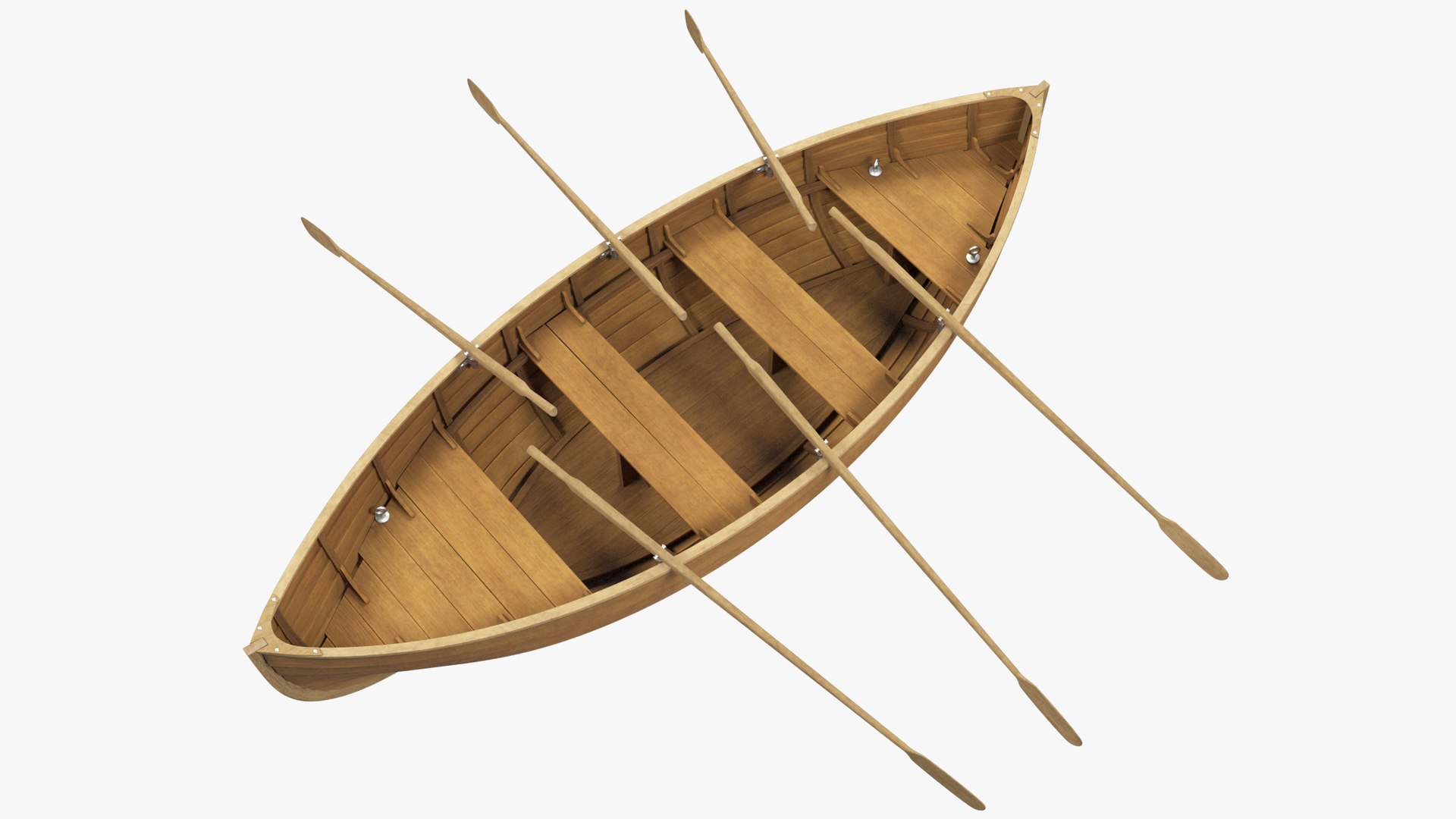 Wooden Rowboat V1 3D - TurboSquid 2212128