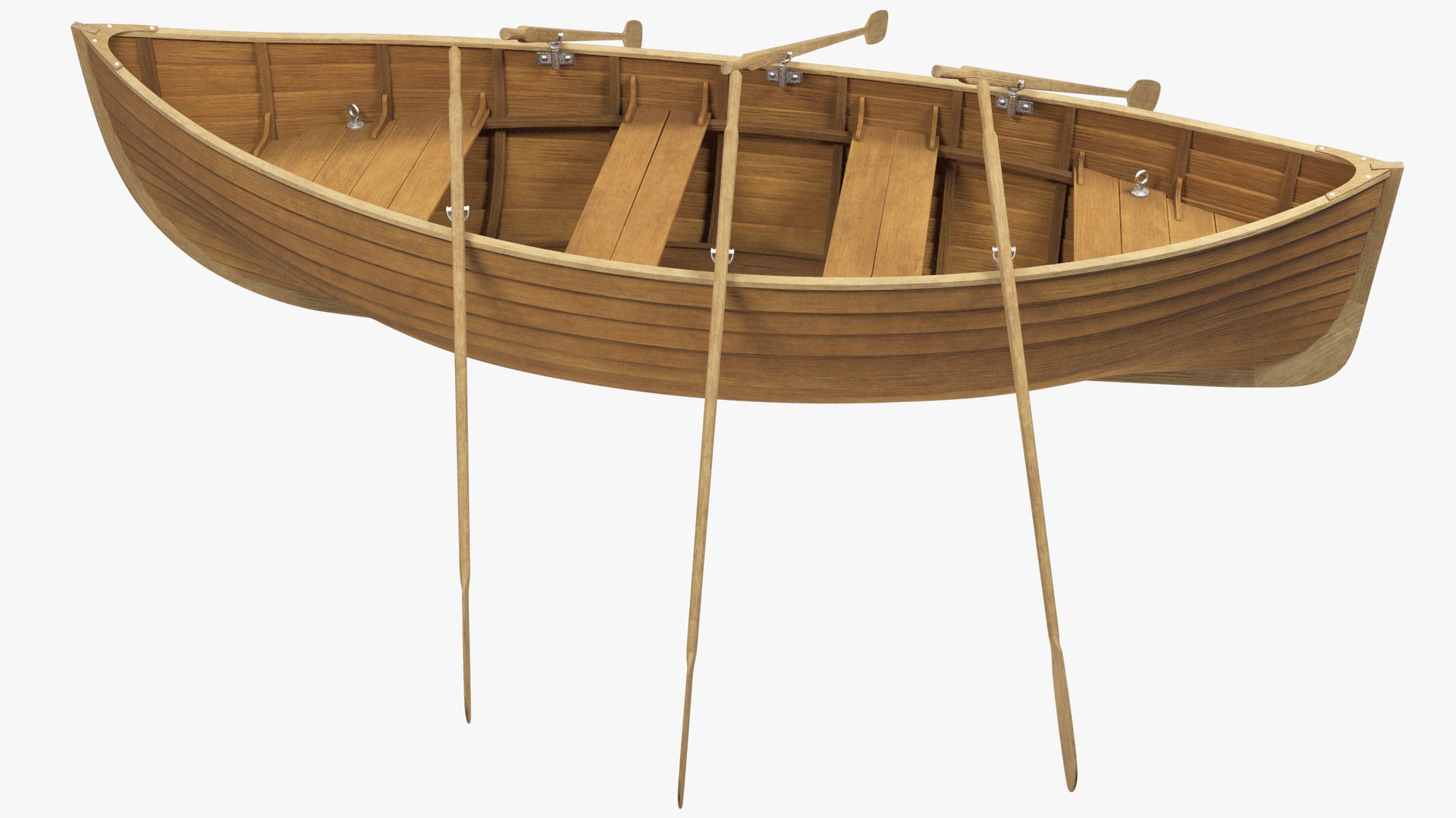 Wooden Rowboat V1 3D - TurboSquid 2212128
