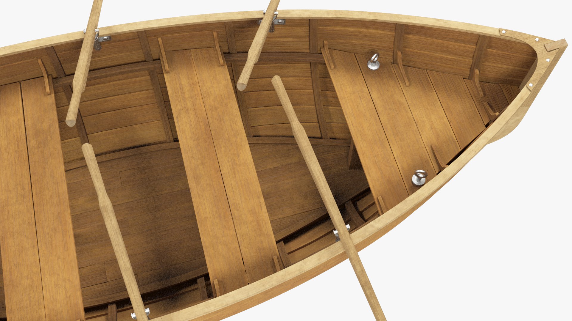 Wooden Rowboat V1 3D - TurboSquid 2212128