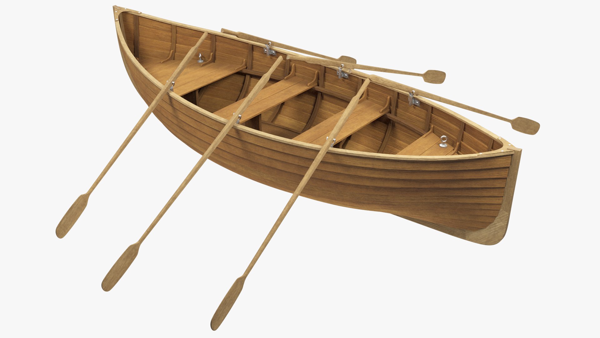 Wooden Rowboat V1 3D - TurboSquid 2212128