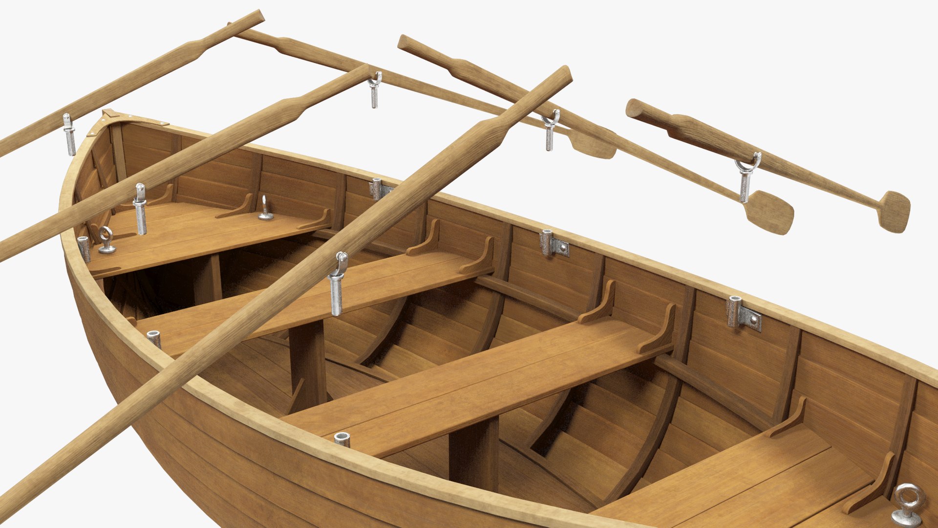 Wooden Rowboat V1 3D - TurboSquid 2212128