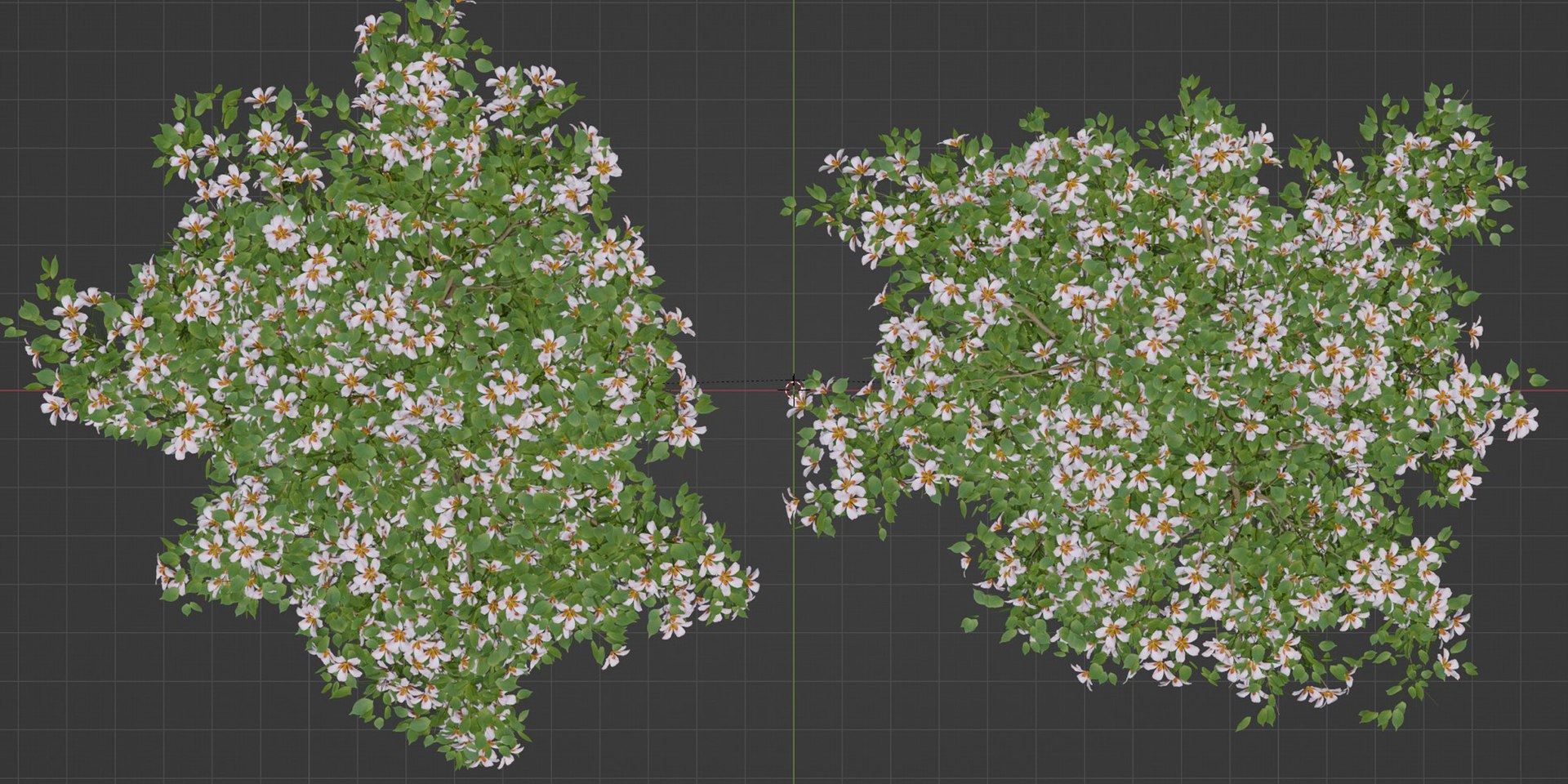 Flowering bushes collection vol 50-Blender 3D model - TurboSquid 2114338