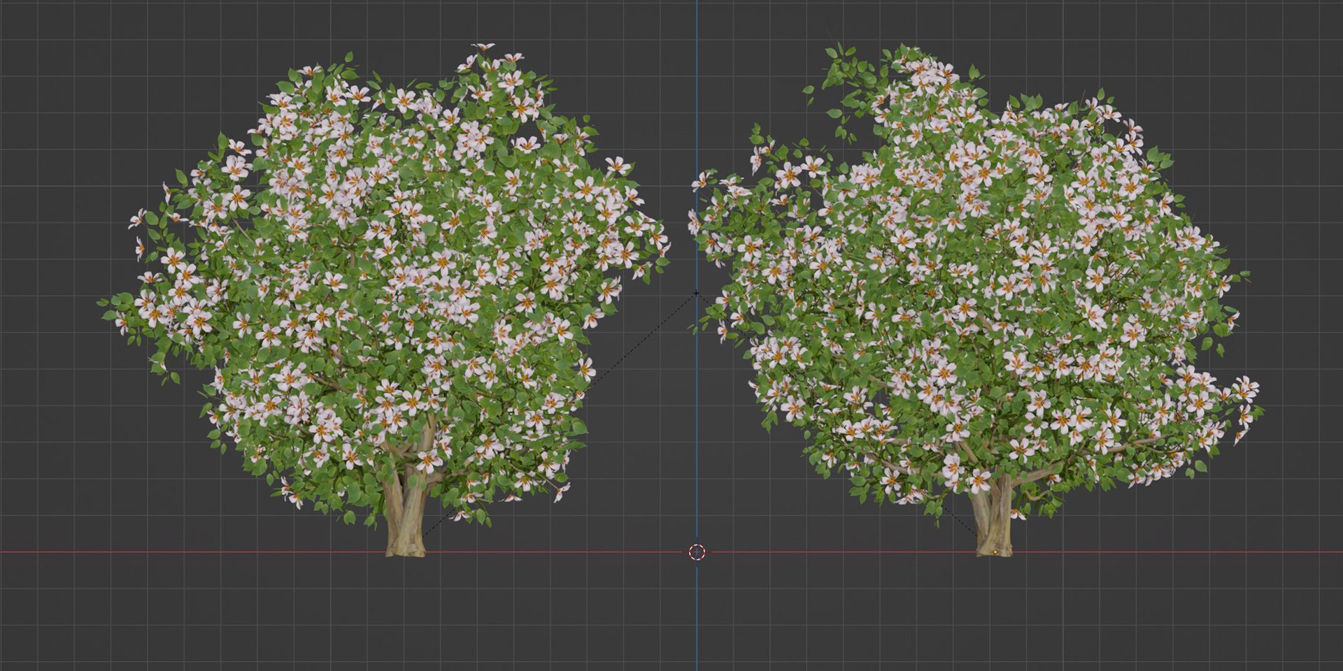 Flowering bushes collection vol 50-Blender 3D model - TurboSquid 2114338
