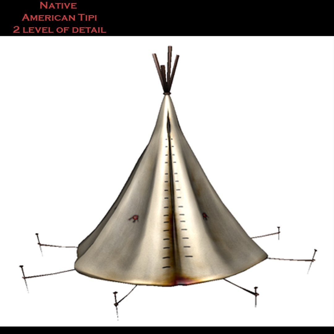 Native American Indian Tipi 3d Obj