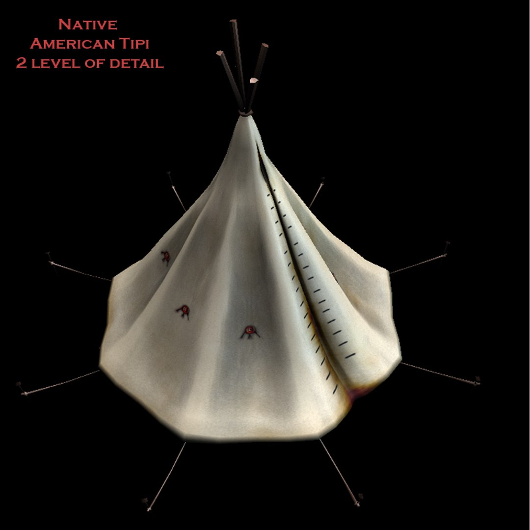 Native American Indian Tipi 3d Obj