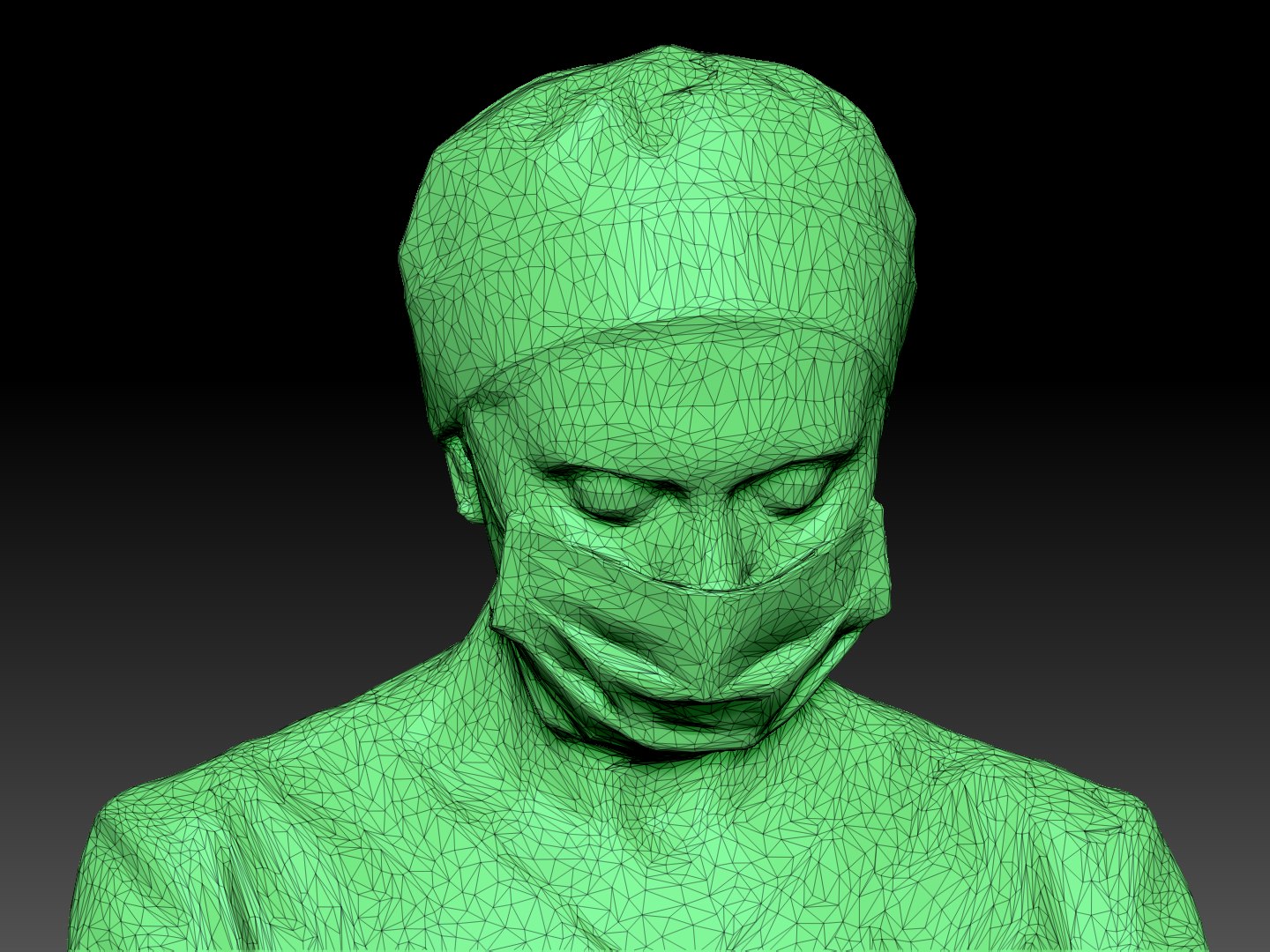 3D human woman uniform surgical model - TurboSquid 1613927