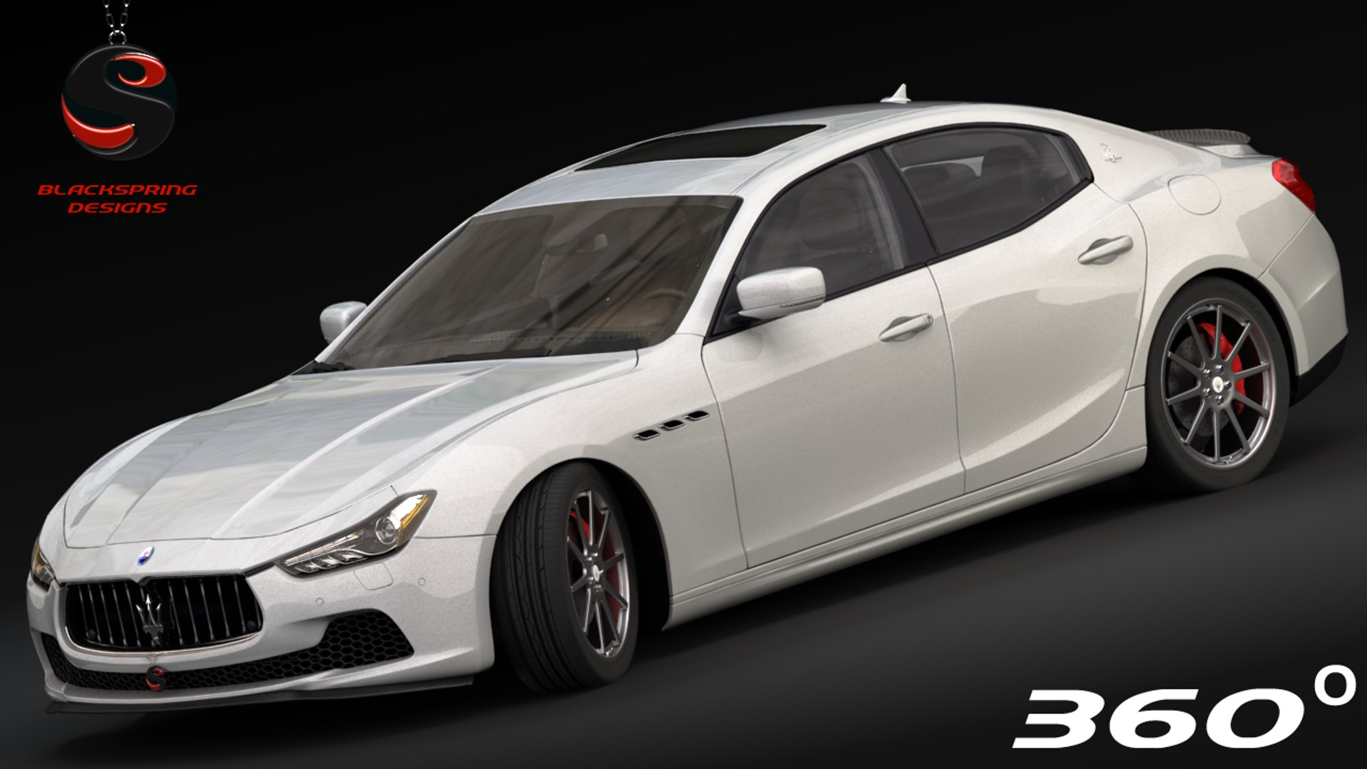 3d Model Realistic Maserati Ghibli 2015