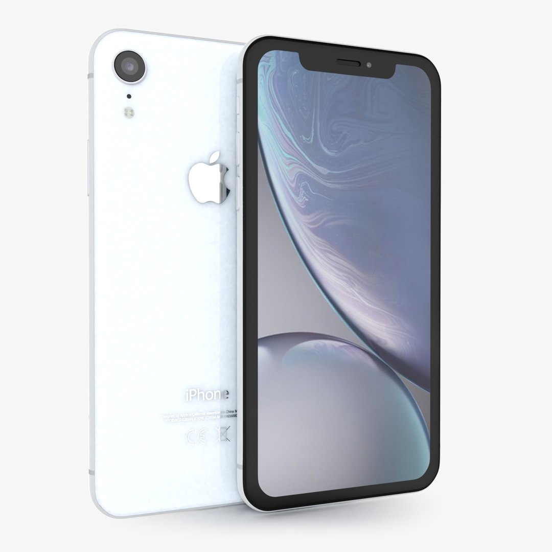 Apple Iphone Xr White Model - TurboSquid 1382894