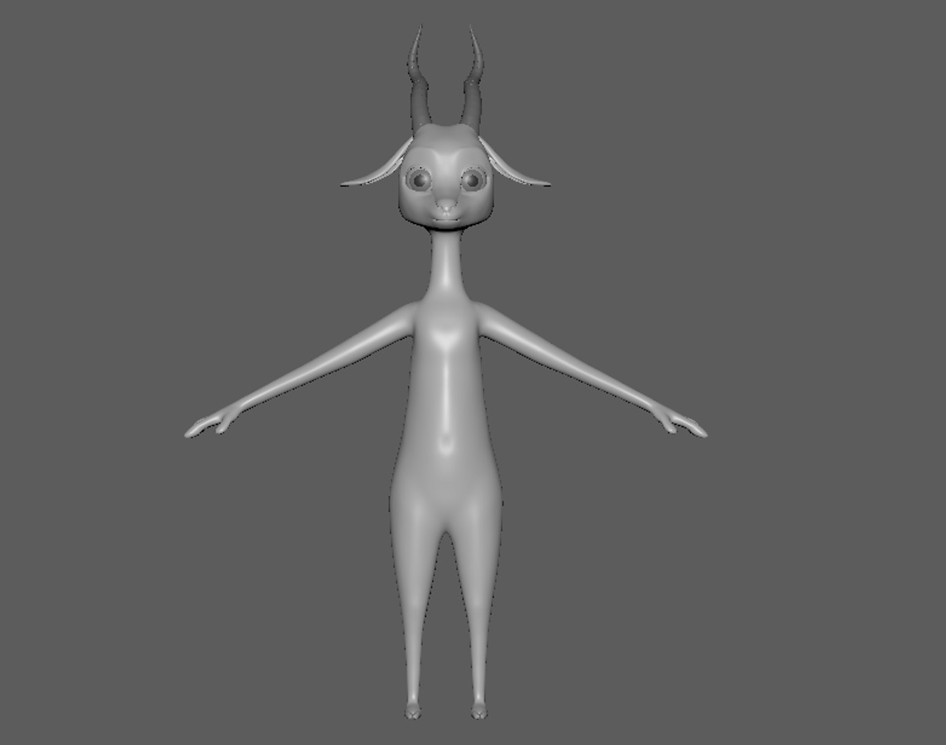 3D Cartoon Deer- Base Mesh - TurboSquid 2182295