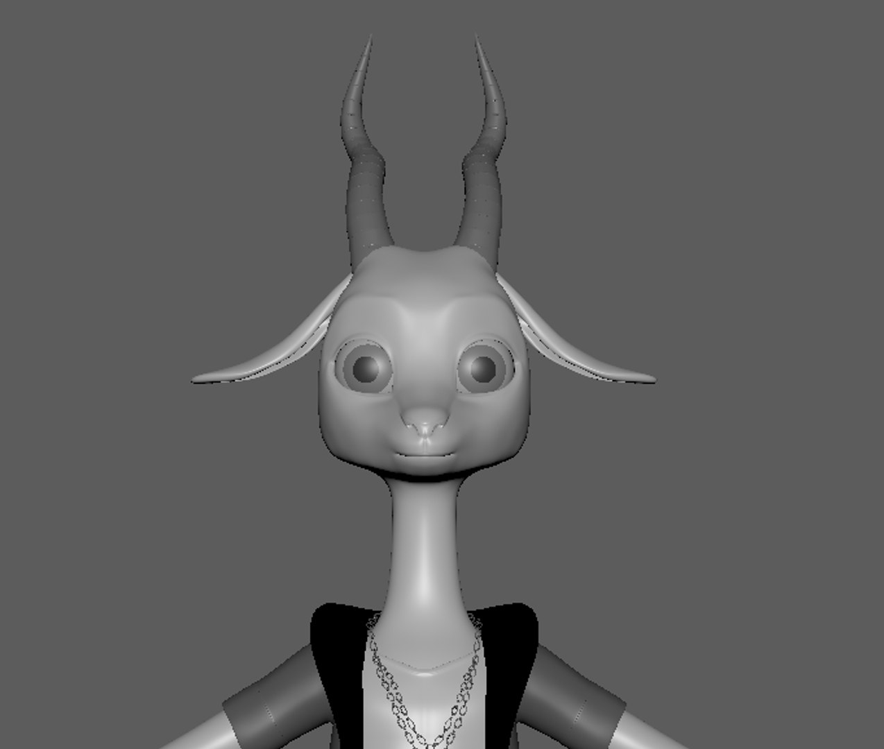 3D Cartoon Deer- base mesh - TurboSquid 2182295