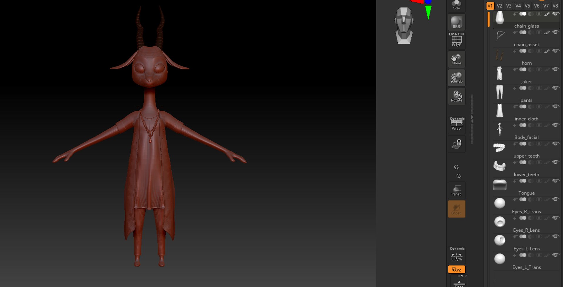 3D Cartoon Deer- Base Mesh - TurboSquid 2182295