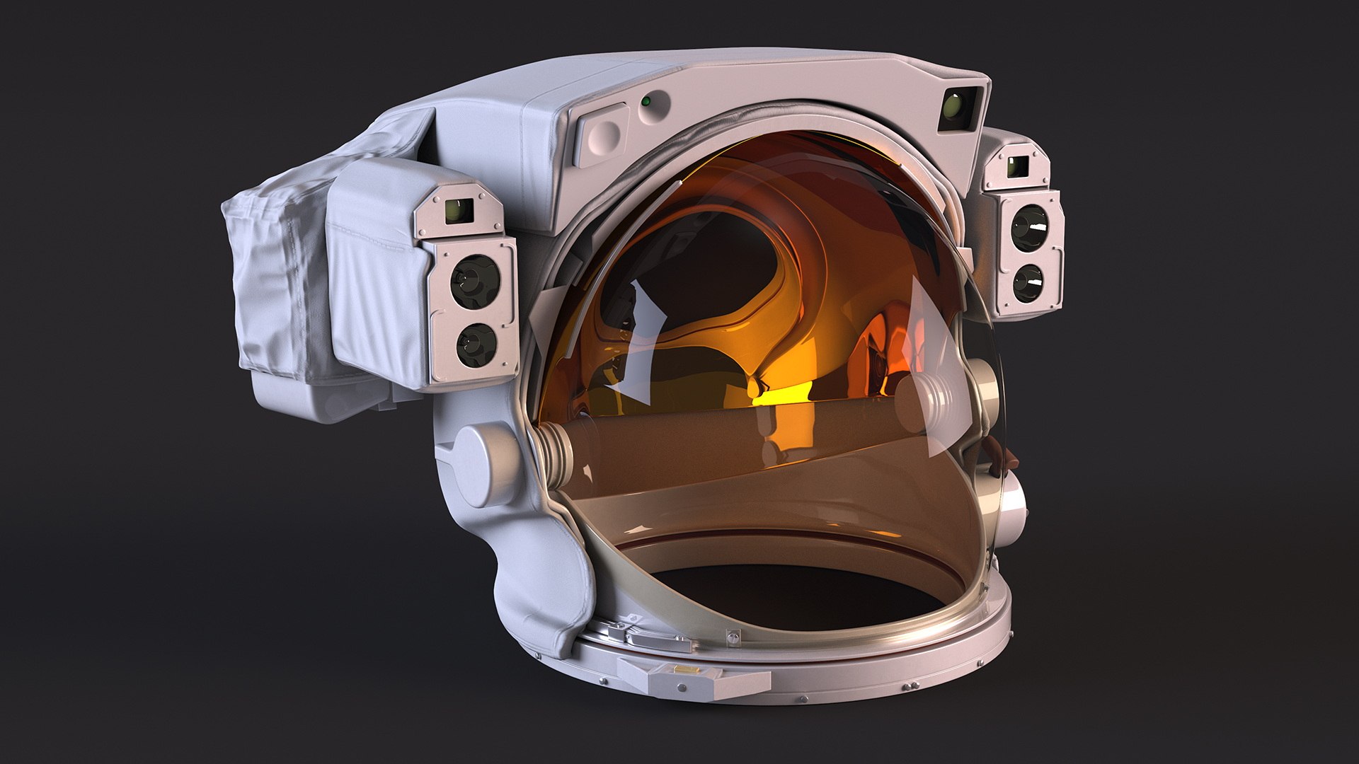 Astronaut Helmet With Visor 3D Model - TurboSquid 2194819