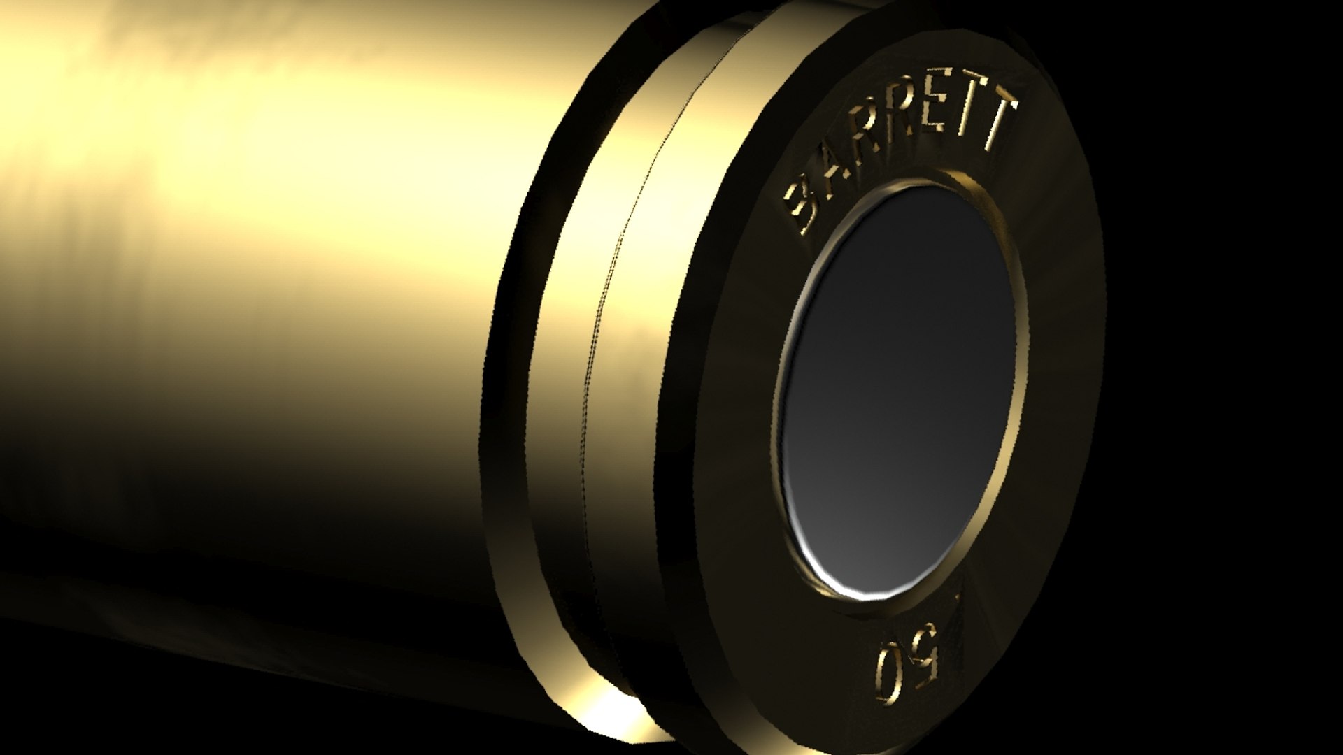 3d 50 Cal Barrett Bullet Model