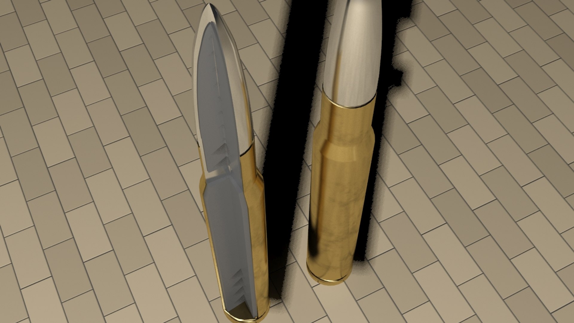 3d 50 Cal Barrett Bullet Model