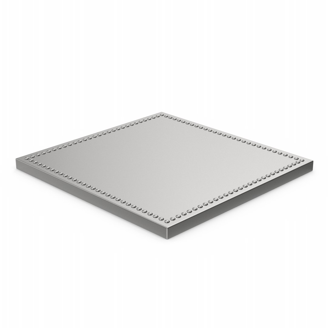 Riveted Metal Plate 3D - TurboSquid 2349166