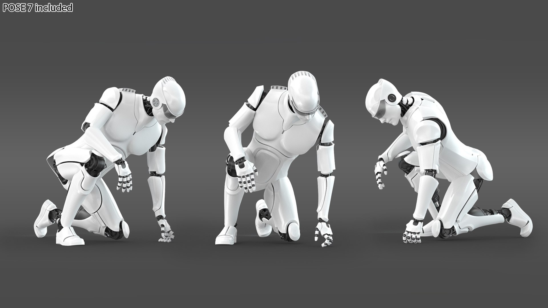3D Male Cyborg Robot Rig - TurboSquid 2007804