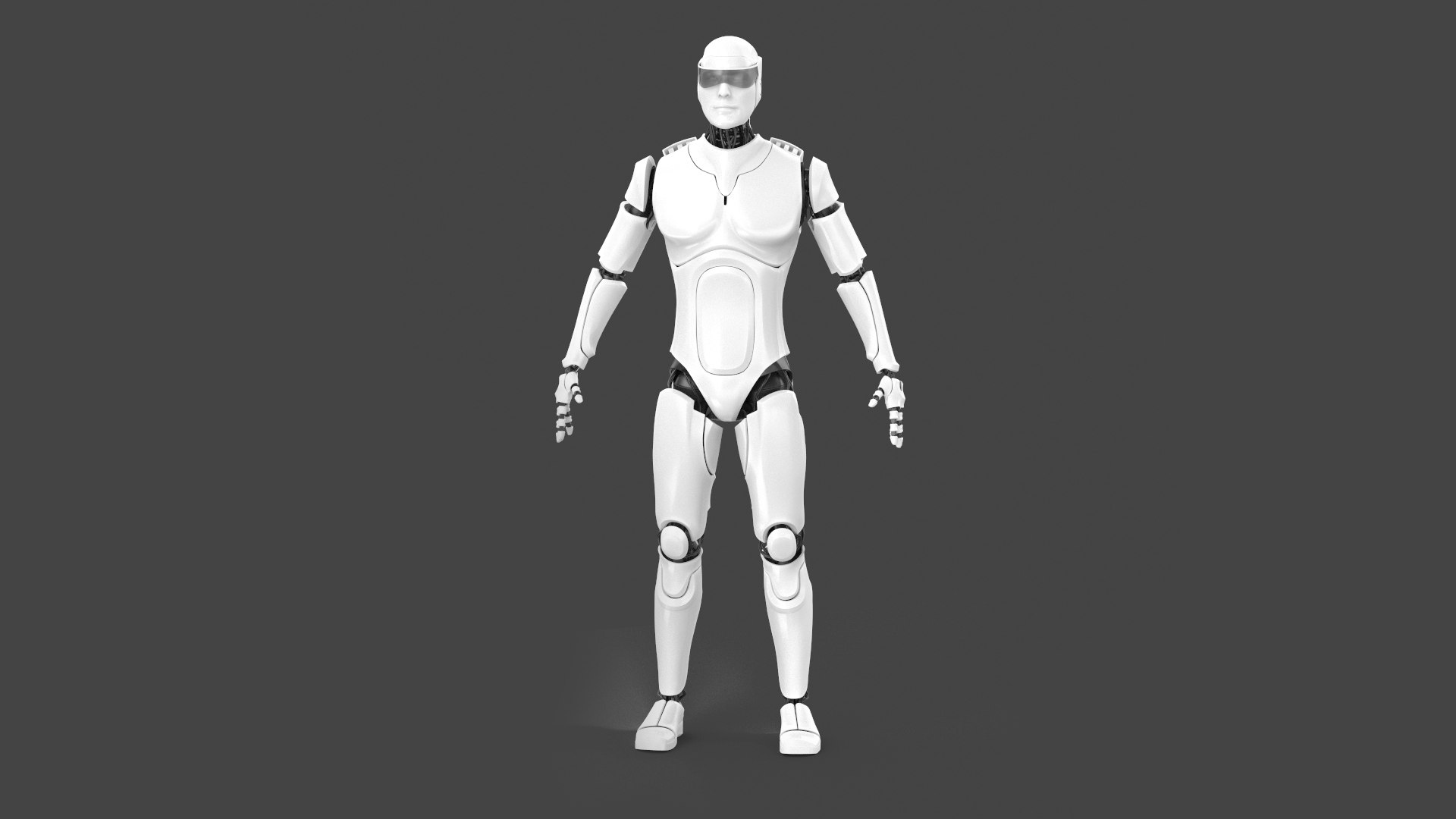 3D Male Cyborg Robot Rig - TurboSquid 2007804