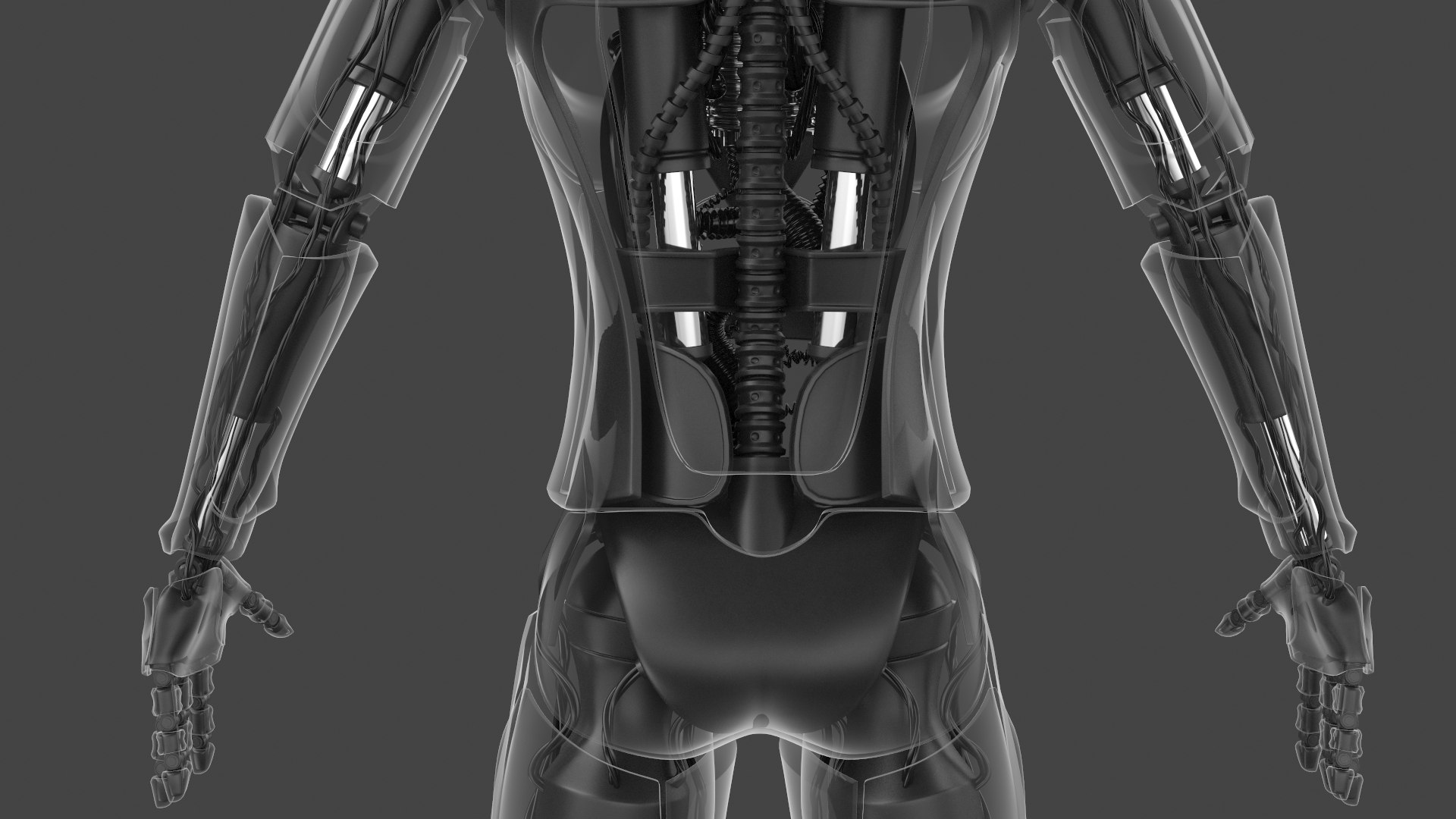 3D Male Cyborg Robot Rig - TurboSquid 2007804