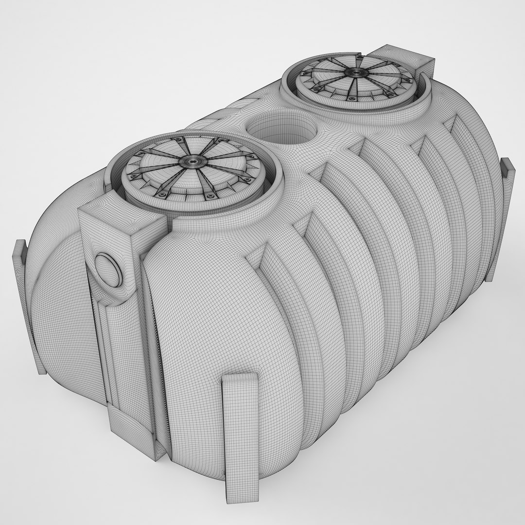 Low Profile Plastic Septic Tank 04 3D - TurboSquid 2058781