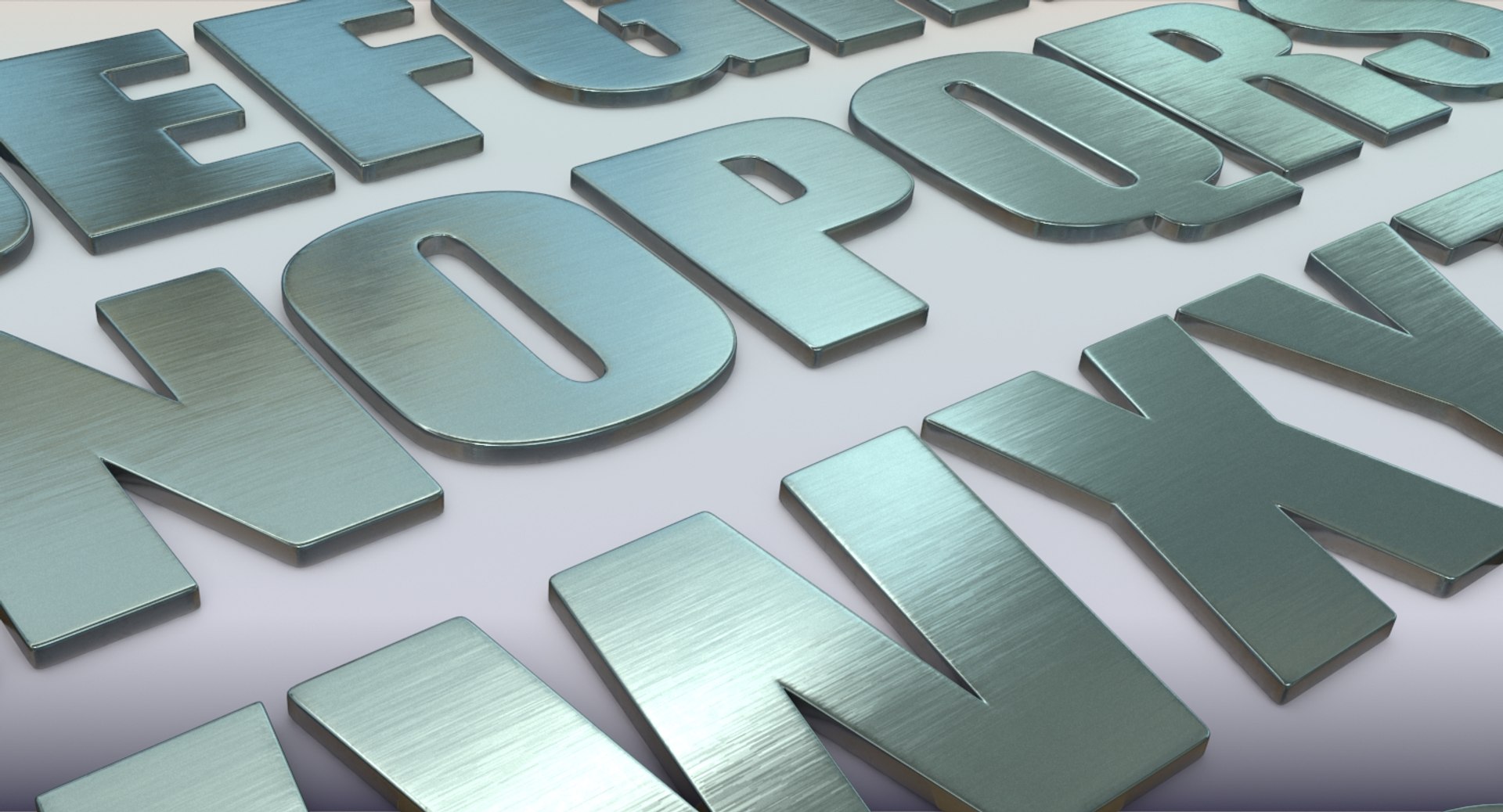 3D Metal Alphabet Letter - TurboSquid 1379922