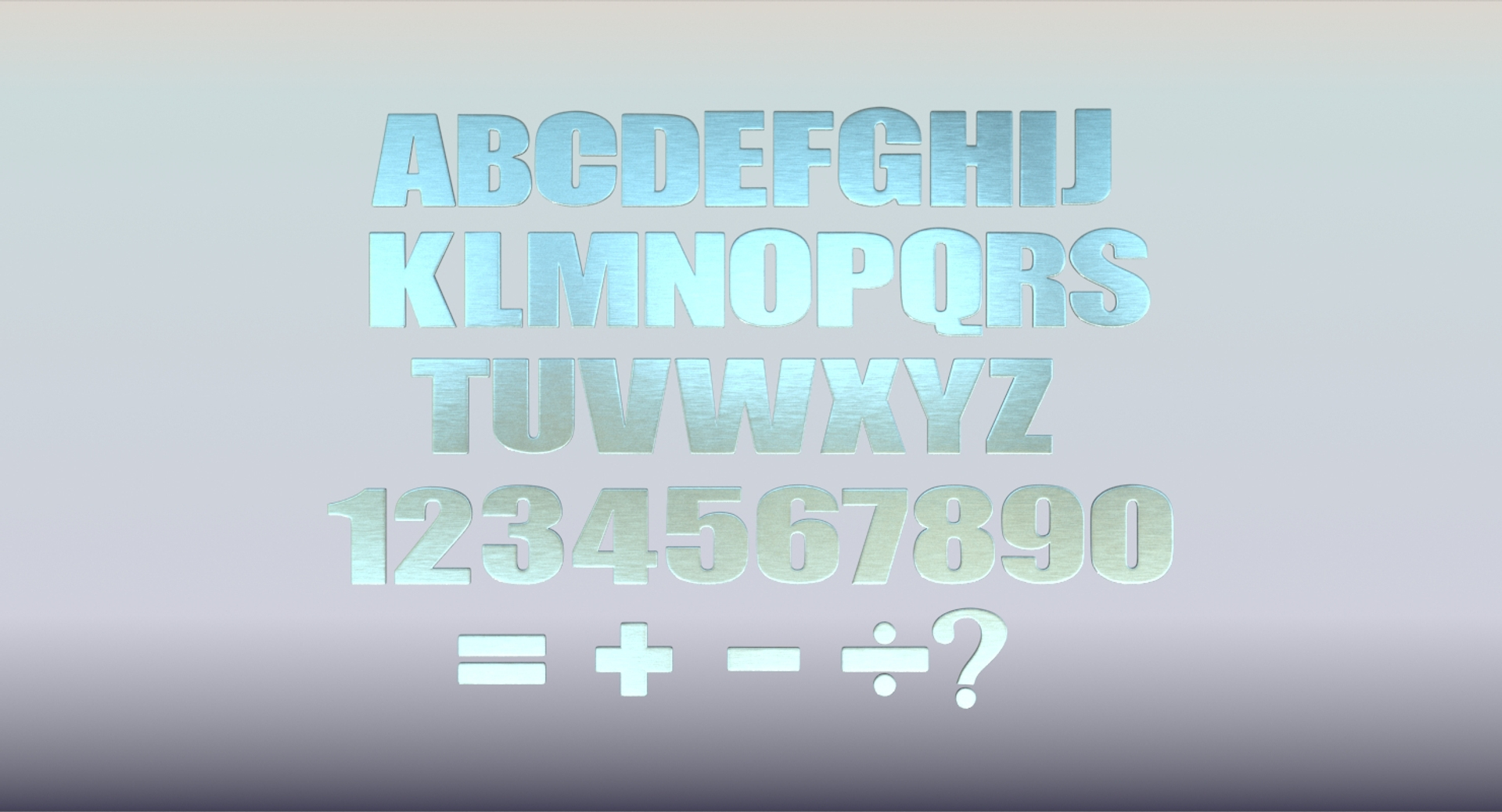 3D Metal Alphabet Letter - TurboSquid 1379922