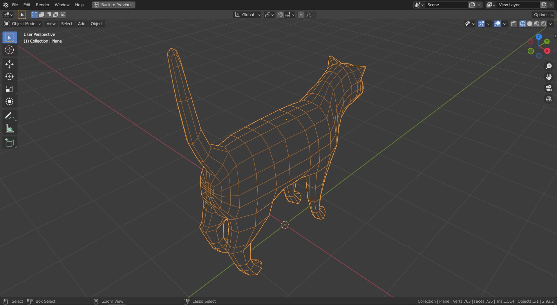 Low-poly Cat model - TurboSquid 1814890