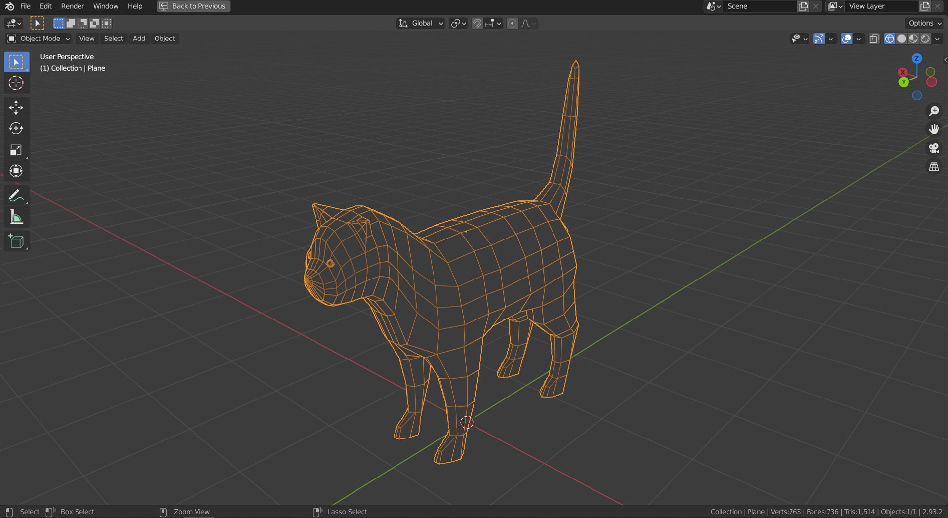 Low-poly Cat Model - TurboSquid 1814890