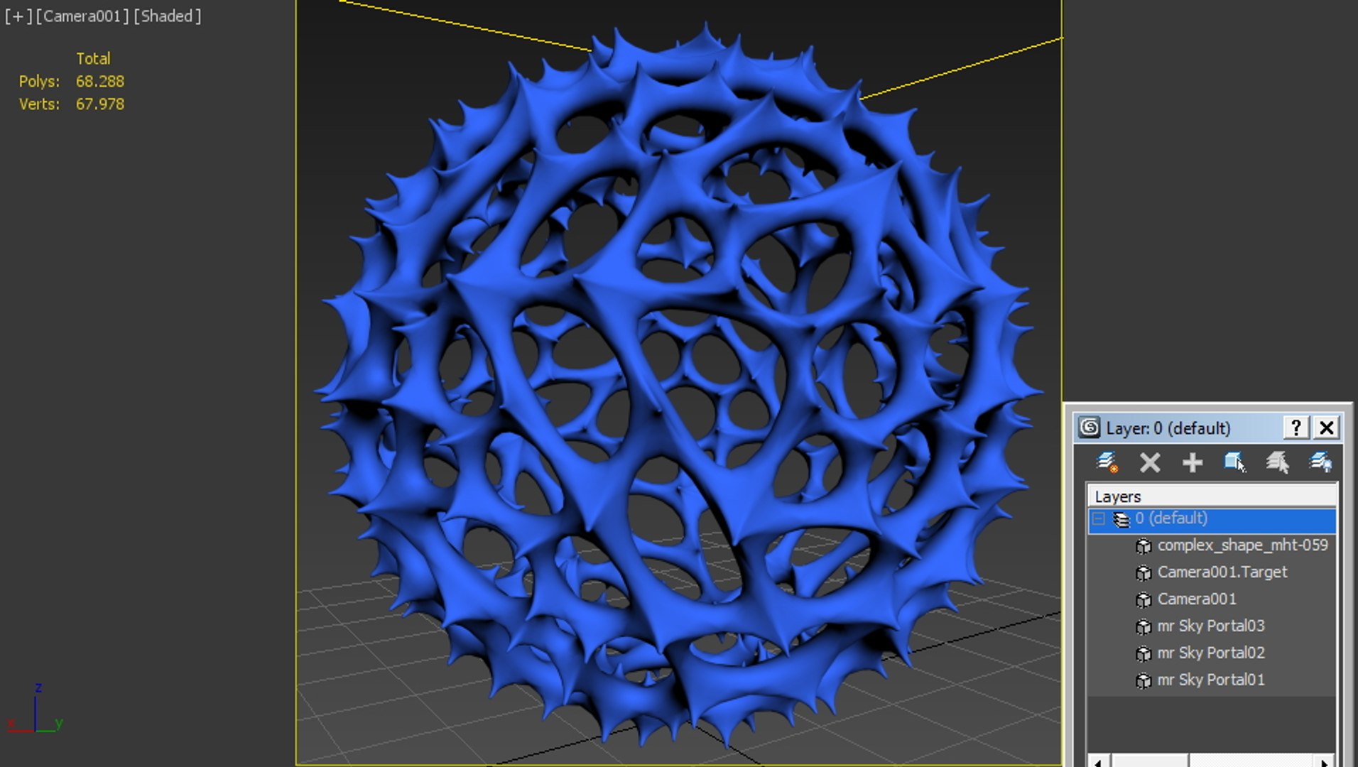Complex Shape 3d Model