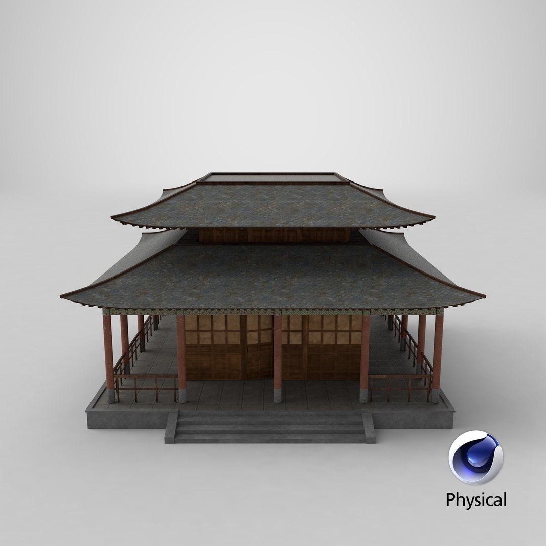 3D Asian Cottage - TurboSquid 1273301