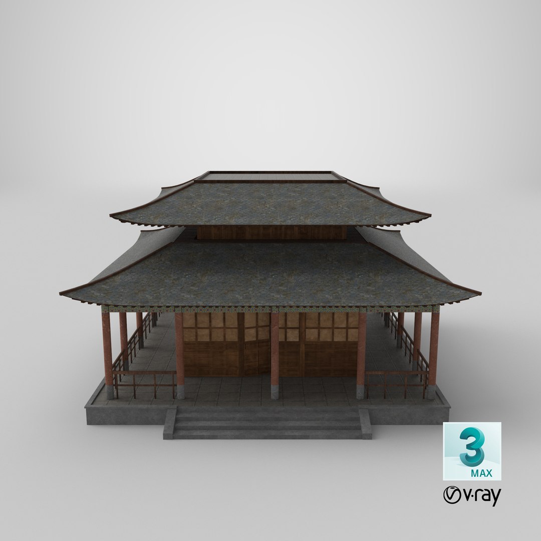 3D Asian Cottage - TurboSquid 1273301