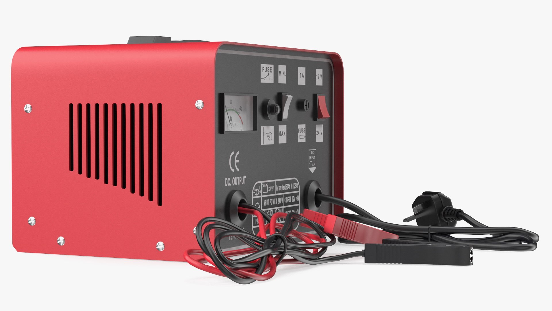 3D Car Battery Charge Red - TurboSquid 2185712