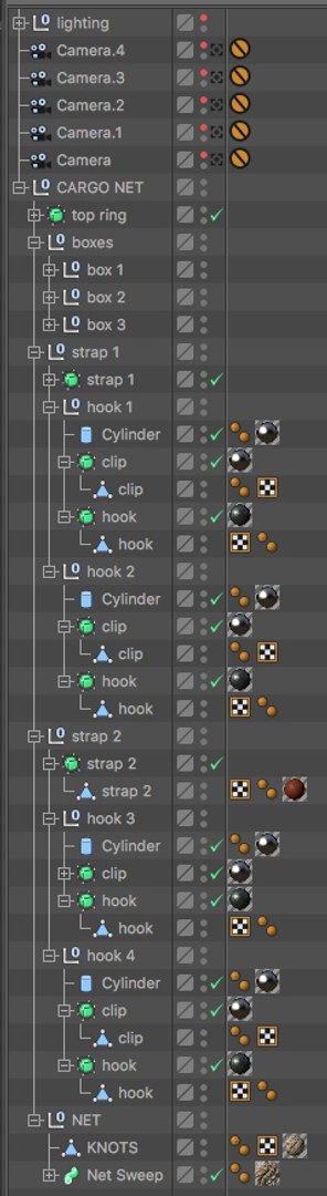 Hanging Rope Cargo Net 3D Model - TurboSquid 1470344