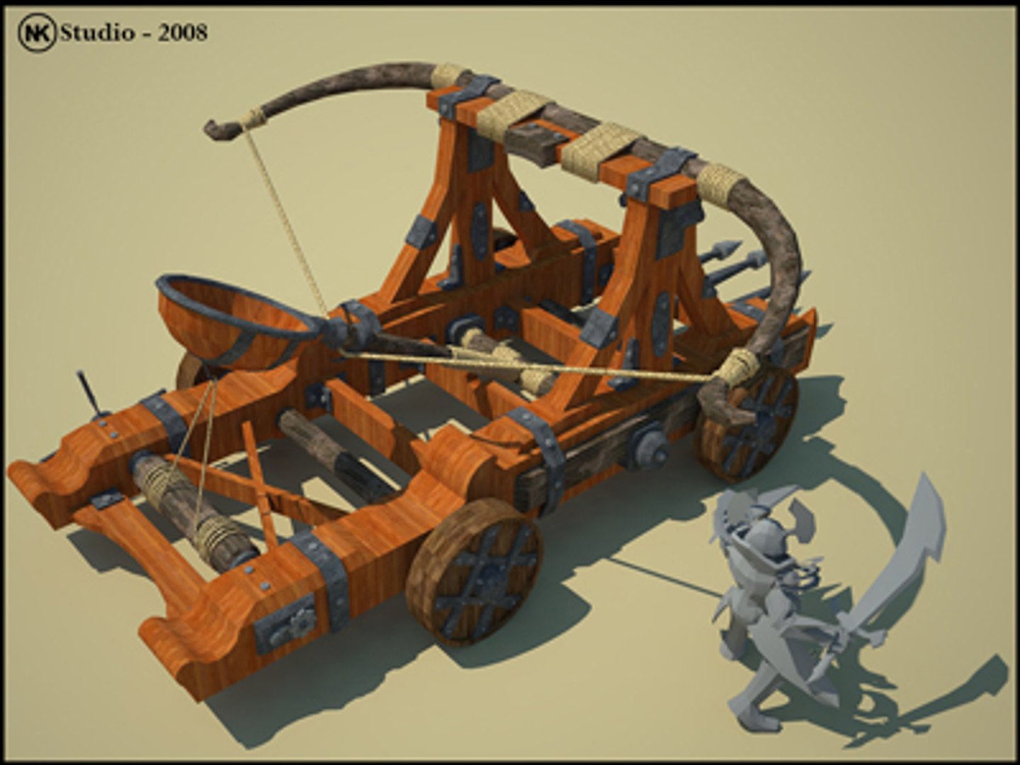 Medieval Fantasy Catapult 3ds