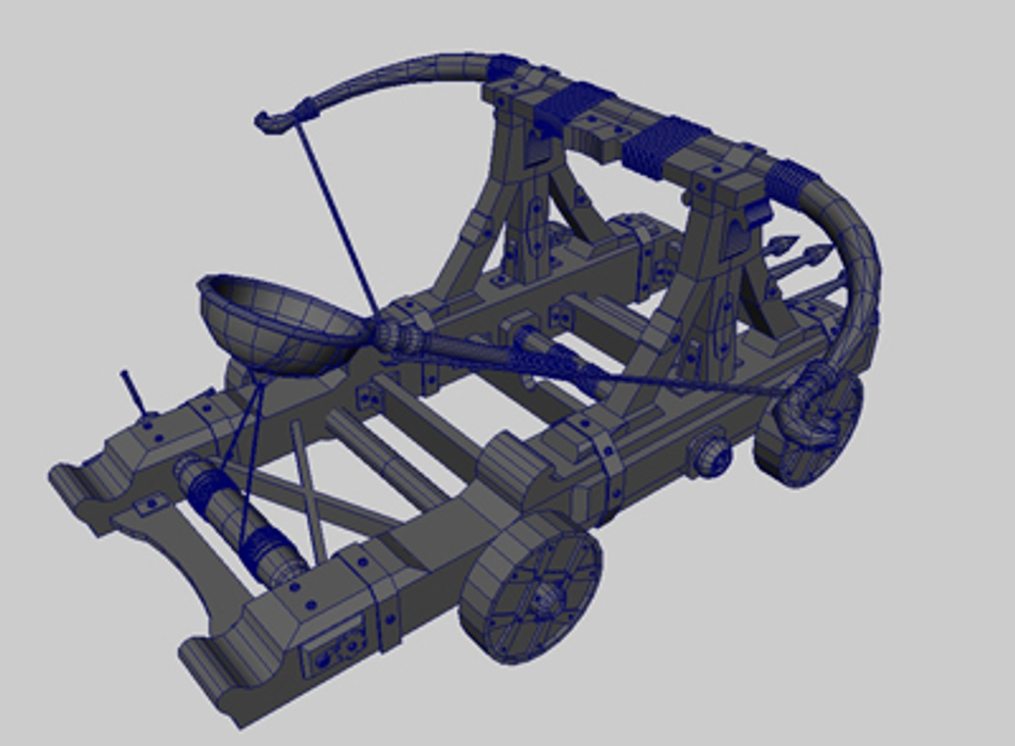 Medieval Fantasy Catapult 3ds