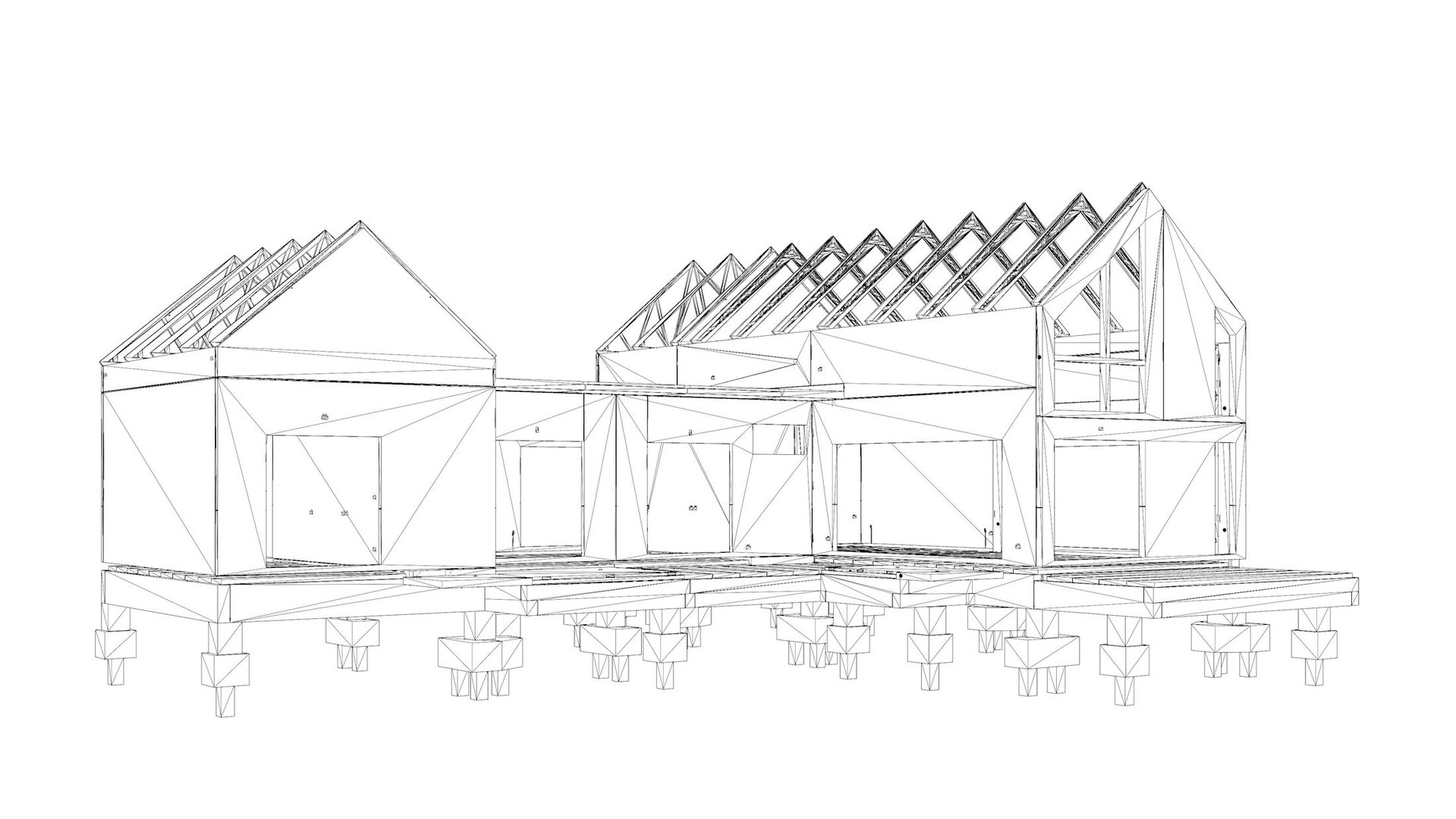 3D Model Precast House Under Construction - TurboSquid 2245713