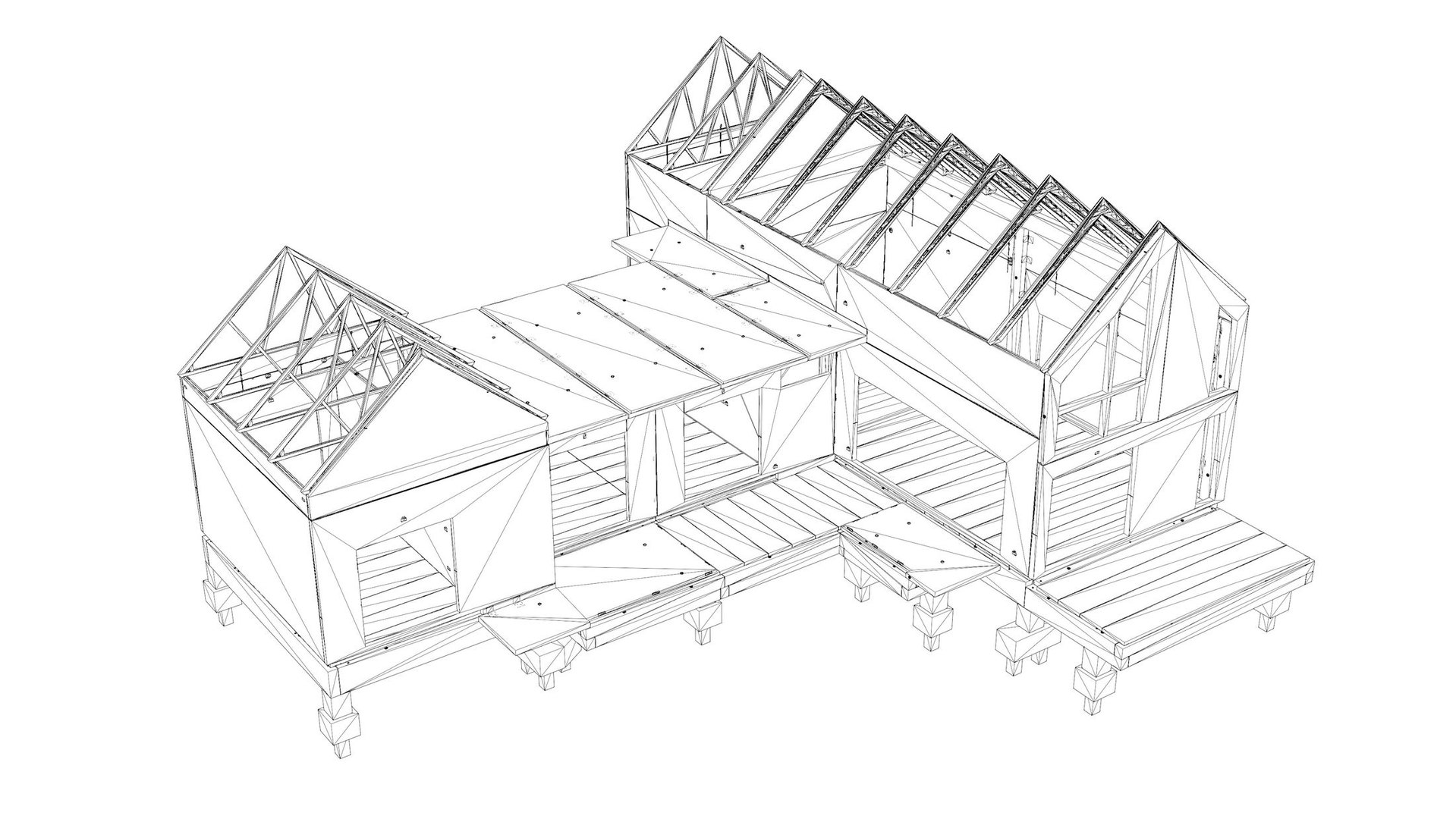 3D Model Precast House Under Construction - TurboSquid 2245713