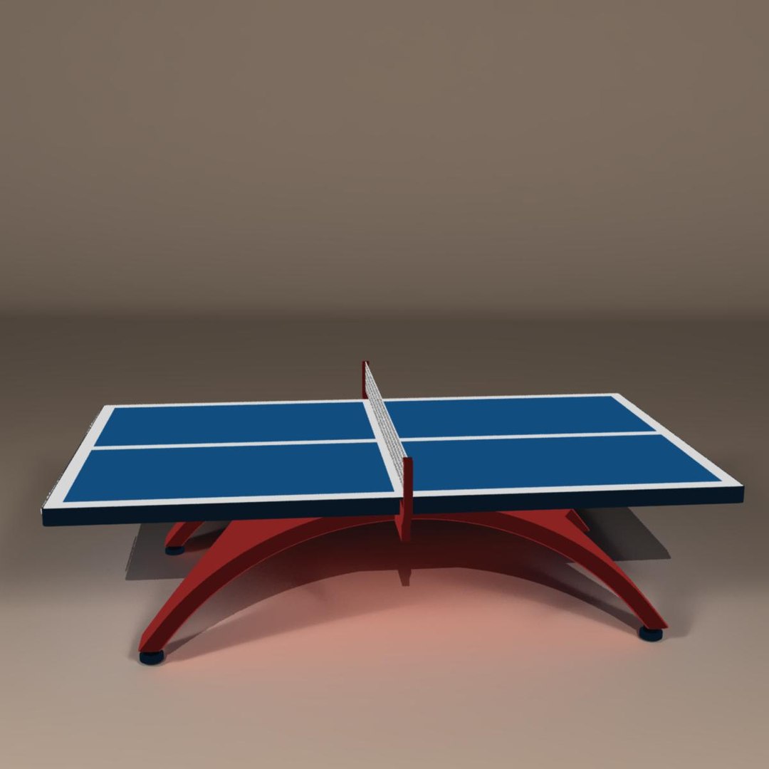 Cartoon Ping-pong Table Obj