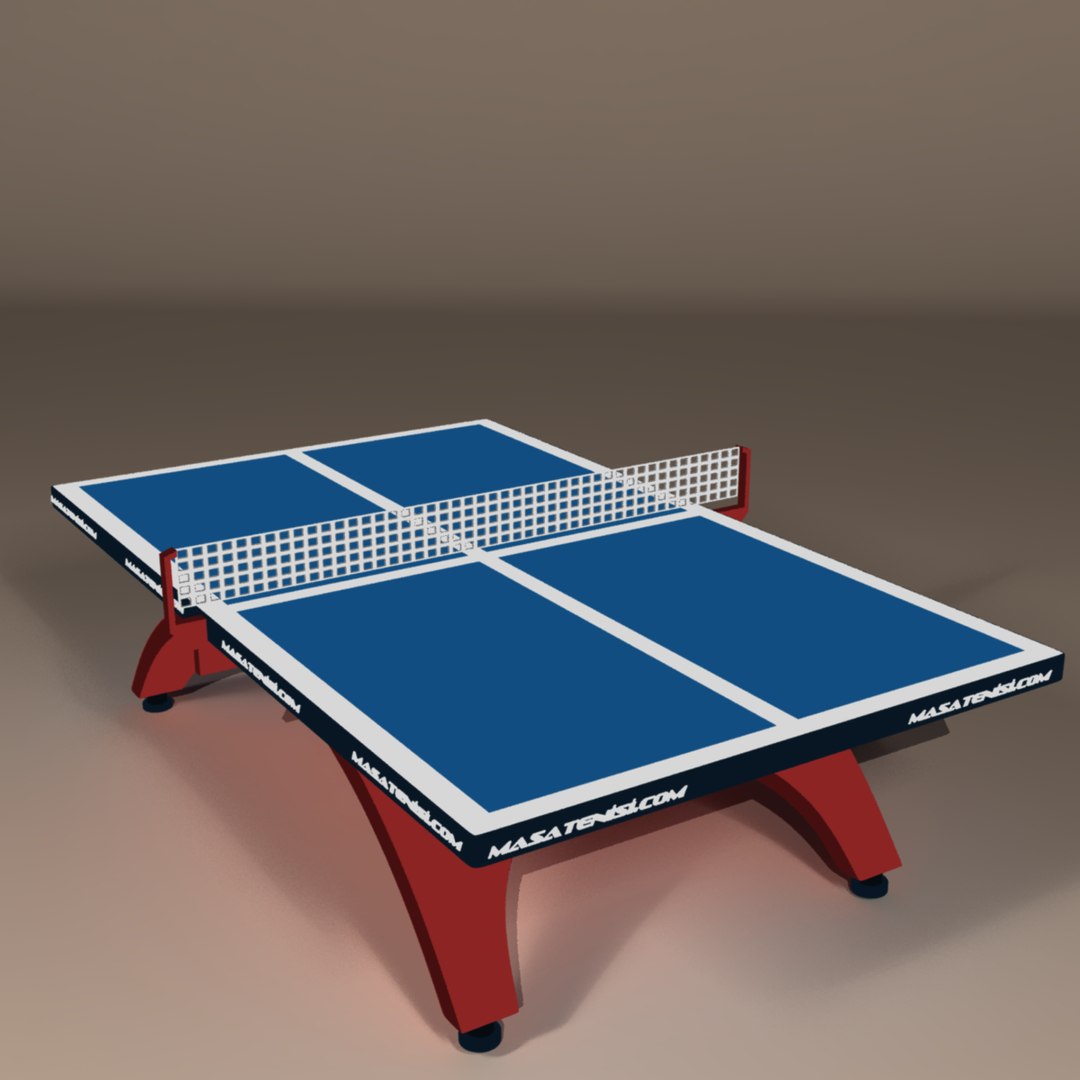 Cartoon Ping-pong Table Obj