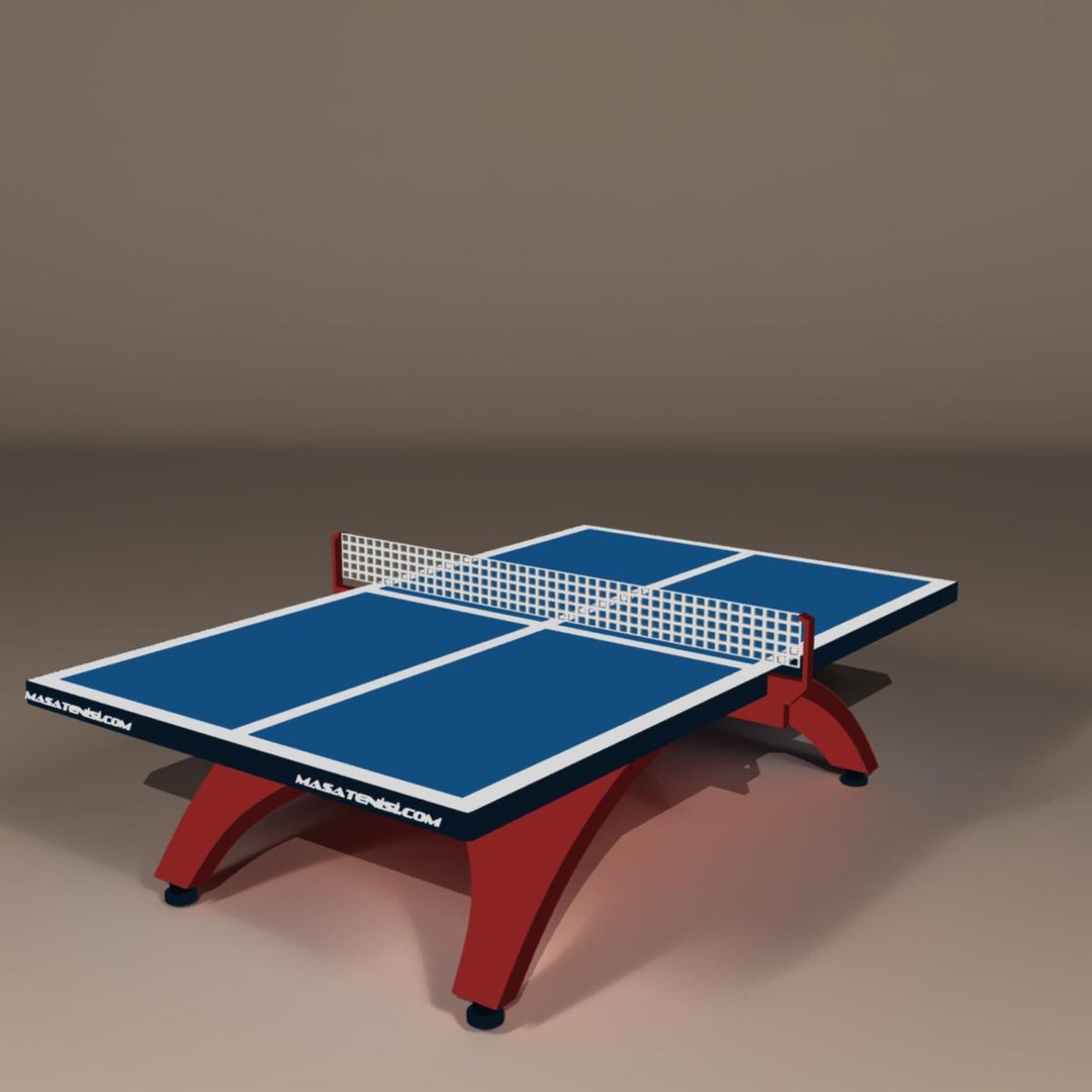 Cartoon Ping-pong Table Obj